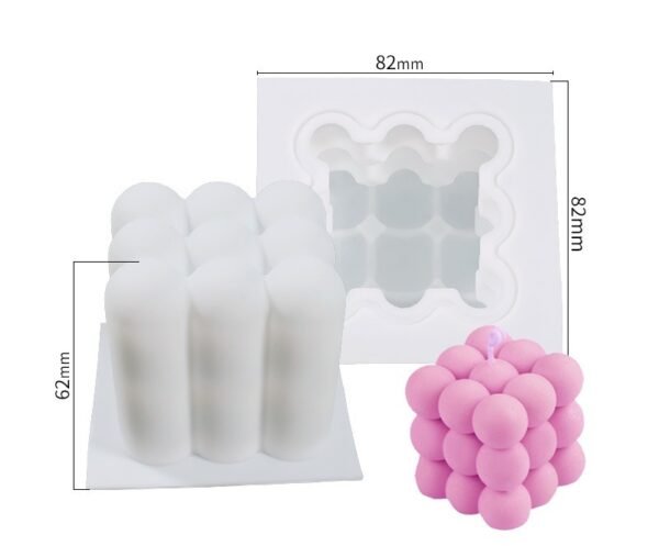 Bubble Cube Silicone Candle Mold – RUBBERINC